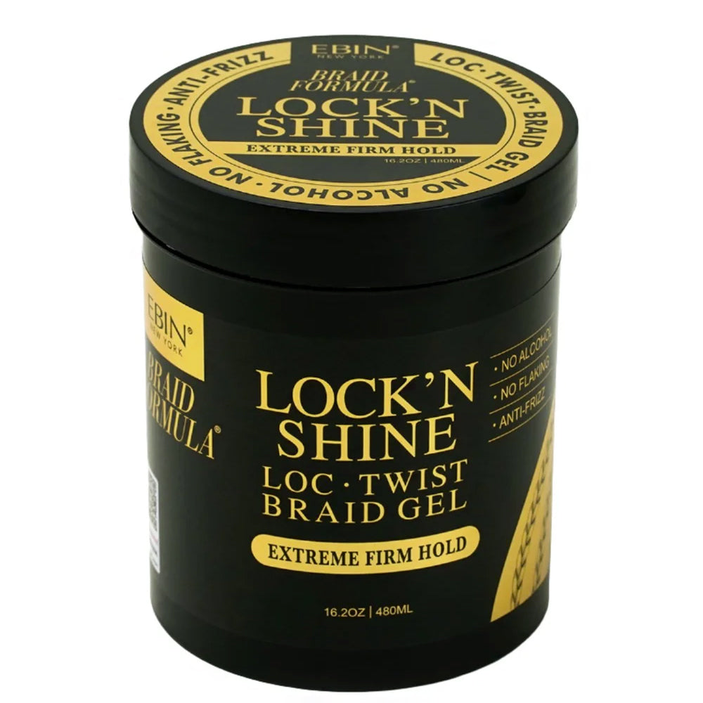 Ebin Lockn Shine Loc Twist Braid Gel - Extreme Firm Hold 16.2oz ...