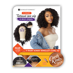 Sensationnel Curls Kinks & Co Lace Wig Y PART KINKY RINGLET CURL 14 ...
