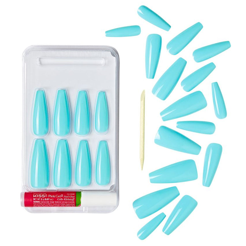 Kiss GCXX Gold Finger Color Everyday Wearable Color 24 Nails ...