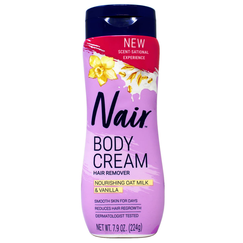 Nair Body Cream Hair Remover - Nourishing Oat Milk & Vanilla 7.9oz ...