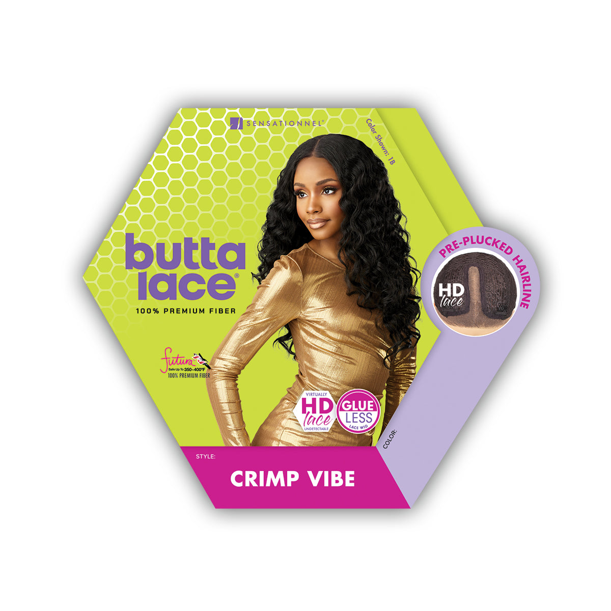 Sensationnel Butta Glueless Lace Front Wig CRIMP VIBE :: WigTypes.com