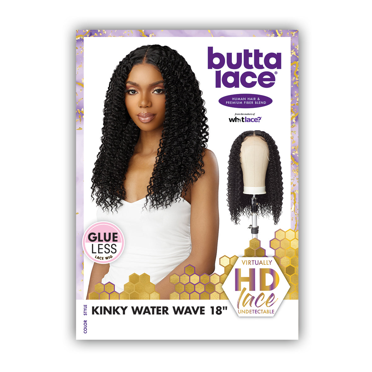 Sensationnel Butta Lace Front Wig KINKY WATER WAVE 18 :: WigTypes.com