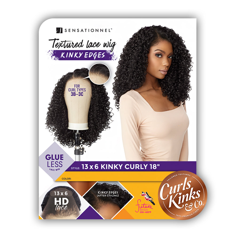 Sensationnel Curls Kinks & Co Lace Wig KINKY CURLY 18 :: WigTypes.com