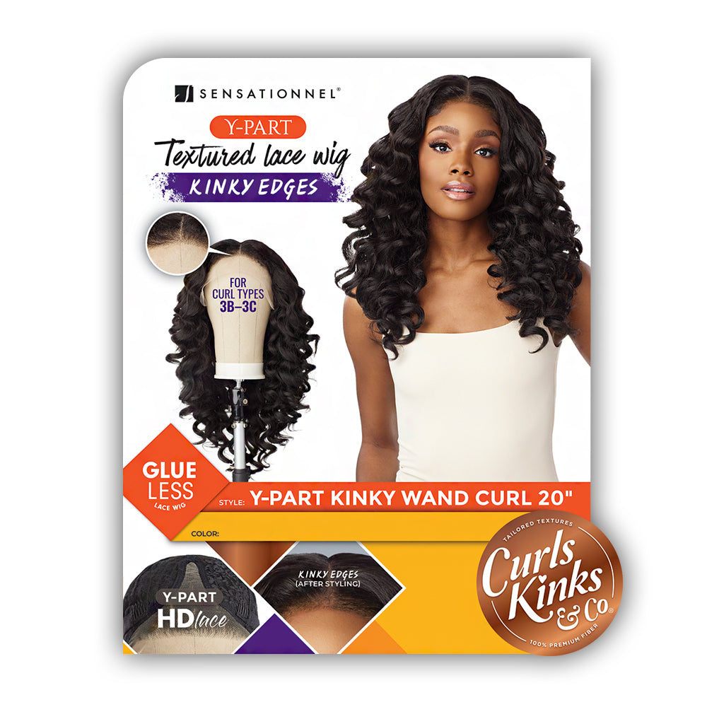 Sensationnel Curls Kinks & Co Lace Wig Y PART KINKY WAND CURL 20 ...