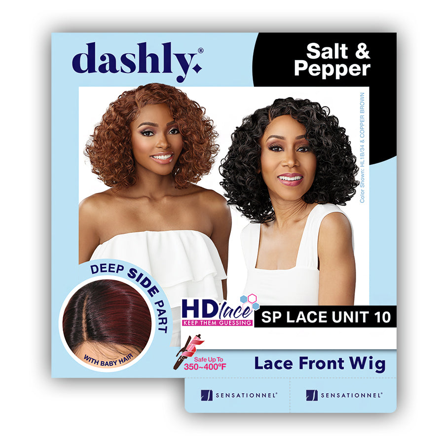 Sensationnel Dashly Salt N Pepper Lace Wig SP LACE UNIT 10 :: WigTypes.com