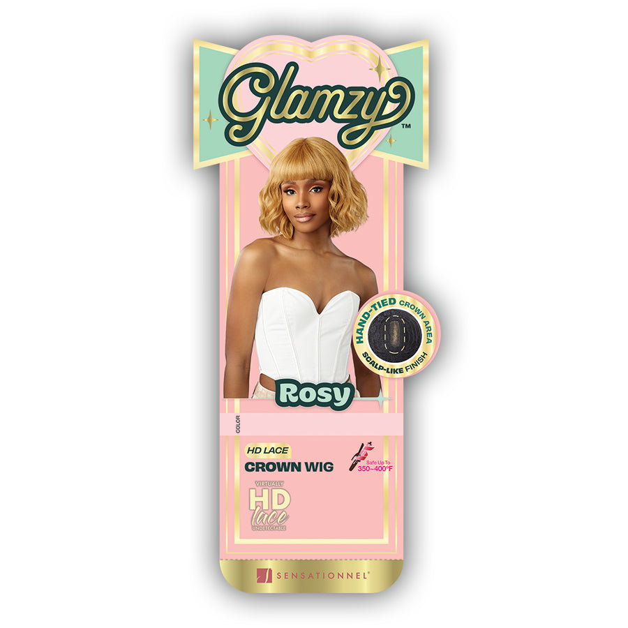 Sensationnel Glamzy Synthetic Hair Glueless HD Lace Crown Wig - ROSY :: WigTypes.com