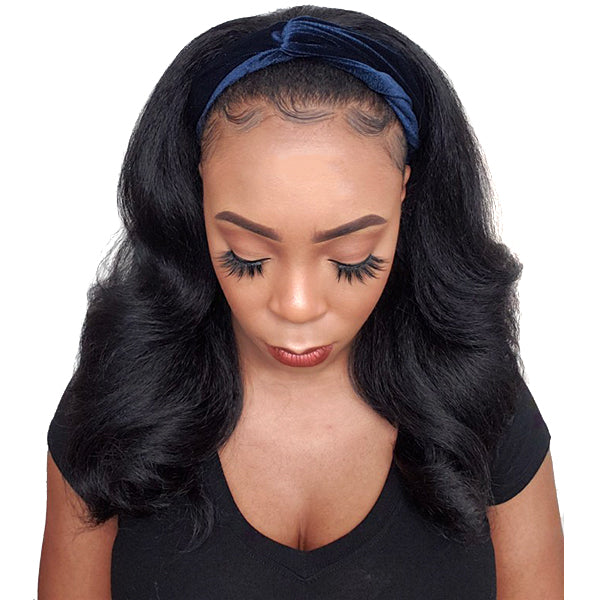 Bon Twisted Cross Velvet Headband :: WigTypes.com