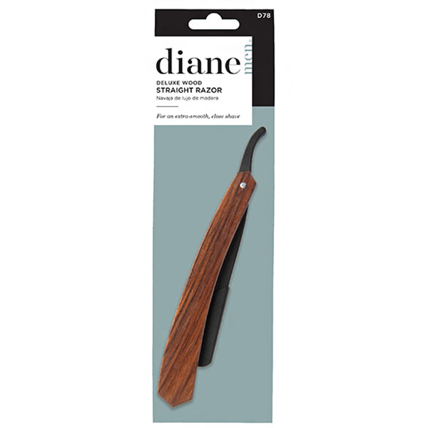 Diane #D78 Deluxe Wood Straight Razor :: WigTypes.com