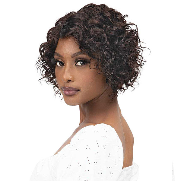 Janet Collection Natural Virgin Remy Human Hair Deep Part Wig DELILAH ...