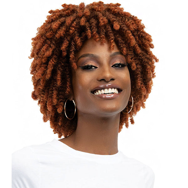 Janet Collection Natural Curly Synthetic Hair Wig - NATURAL AFRO KANE ...