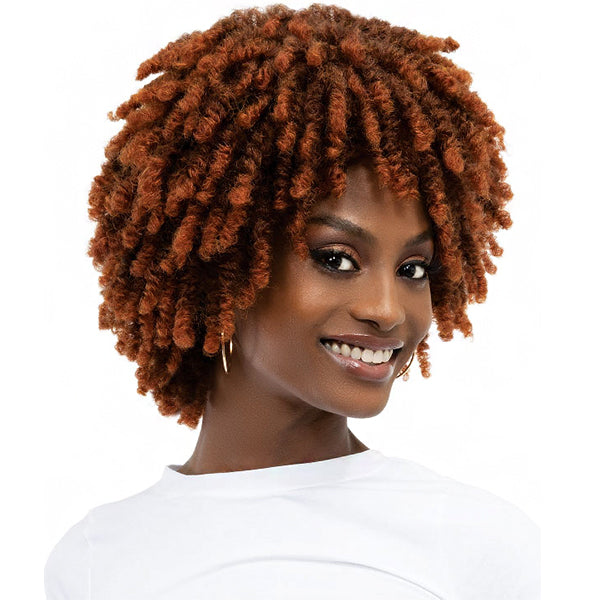 Janet Collection Natural Curly Synthetic Hair Wig - NATURAL AFRO KANE ...