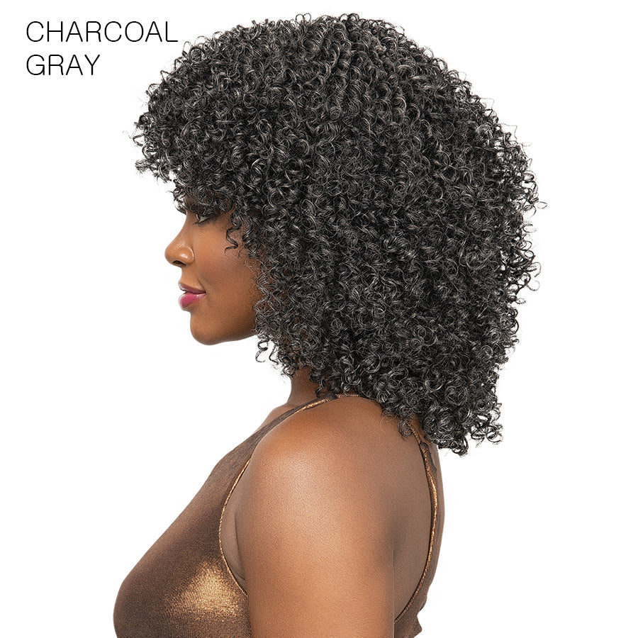 Janet Collection Natural Curly Synthetic Hair Wig - AFRO HAYA ...