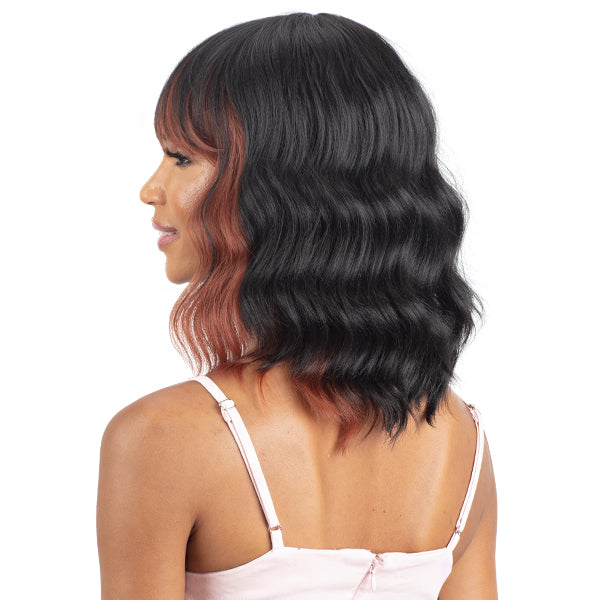 Mayde Beauty Human Hair Blend Mocha Wig - DELIGHT :: WigTypes.com