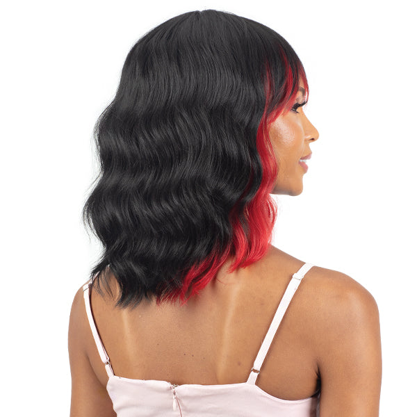 Mayde Beauty Human Hair Blend Mocha Wig - DELIGHT :: WigTypes.com