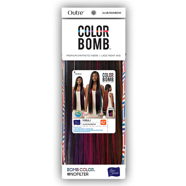 Outre Color Bomb Synthetic Hair HD Lace Front Wig - MIRAJ :: WigTypes.com