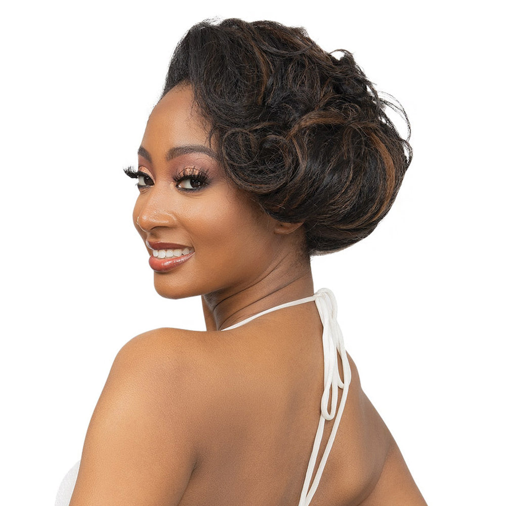 Janet Collection Remy illusion Human Hair Blend Half Wig - OSLO ...