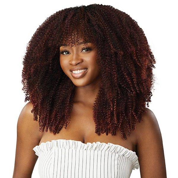 Outre Big Beautiful Hair Human Hair Blend Clip in - SPRINGY AFRO 10 ...
