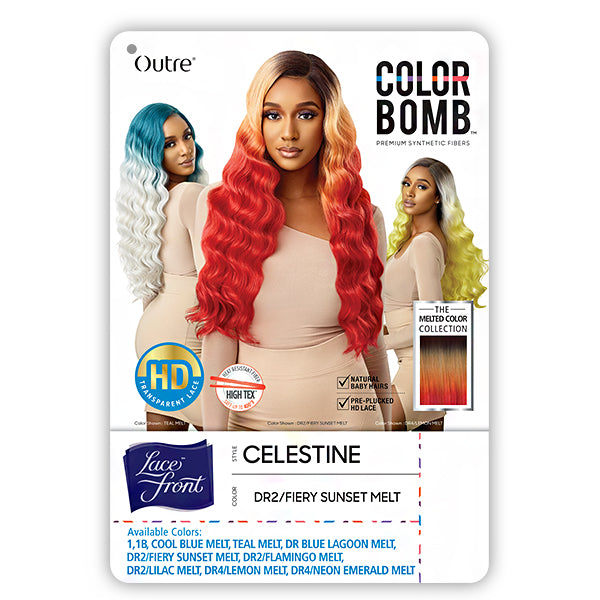 Outre Color Bomb Synthetic HD Lace Front Wig - CELESTINE :: WigTypes.com