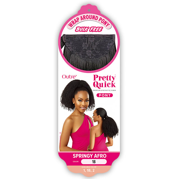 Outre Synthetic Pretty Quick Wrap Pony - SPRINGY AFRO :: WigTypes.com