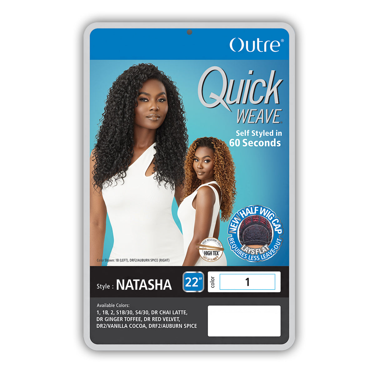 Outre Synthetic Half Wig Quick Weave - NATASHA :: WigTypes.com Outre Synthetic Half Wig Quick Weave - NATASHA :: WigTypes.com