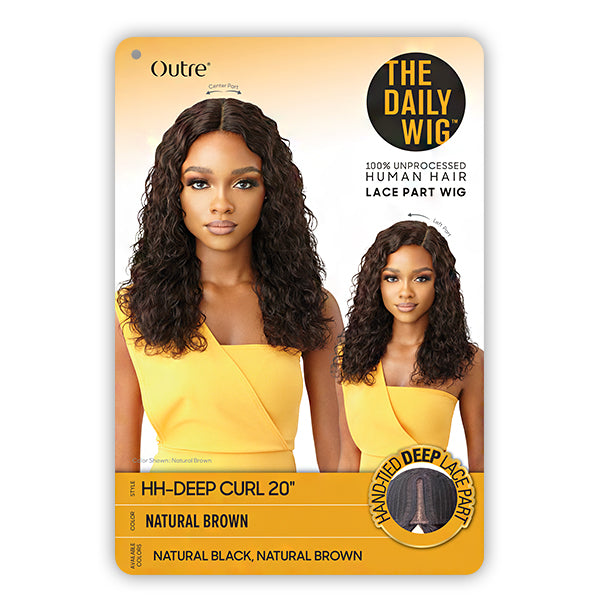 Outre The Daily Wig 100% Human Hair Lace Part Wig - HH DEEP CURL 20 ...