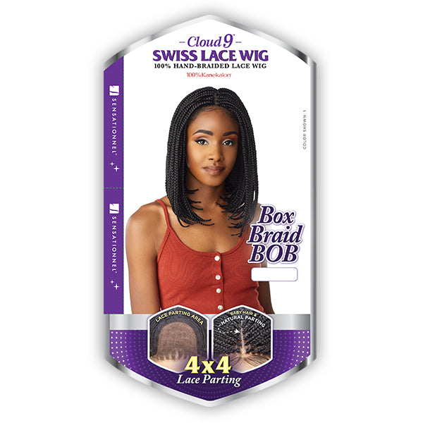 Sensationnel Cloud 9 Synthetic 4x4 Lace Parting Lace Wig BOX BRAID BOB ...