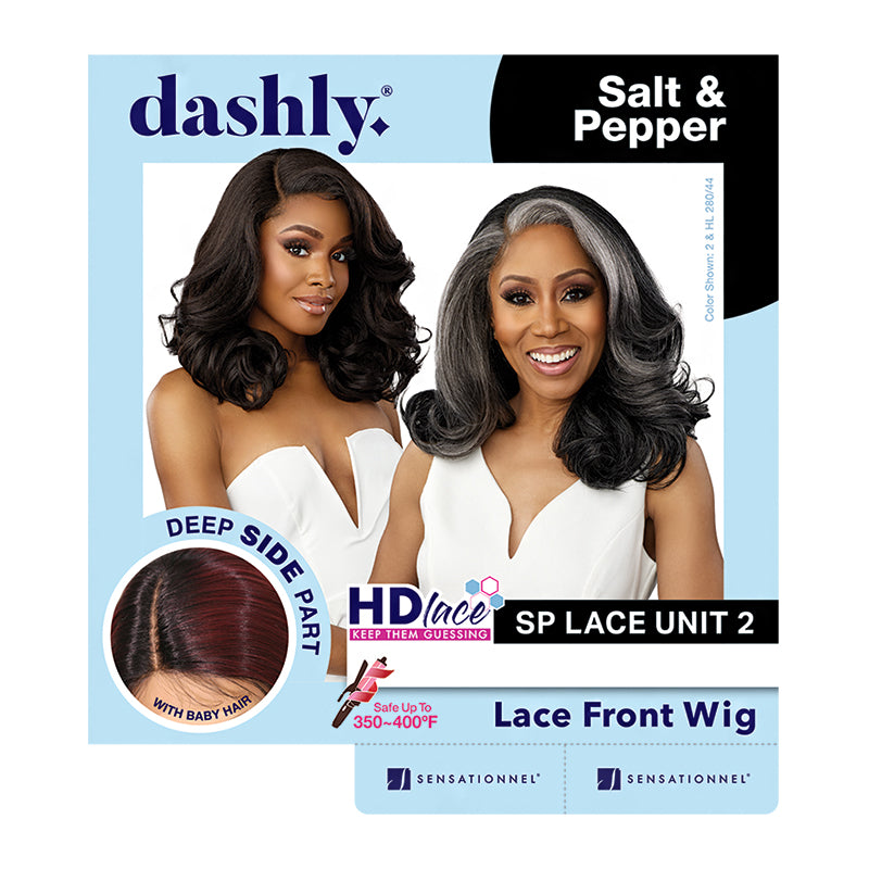 Sensationnel Dashly Salt N Pepper HD Lace Wig SP LACE UNIT 2 ...