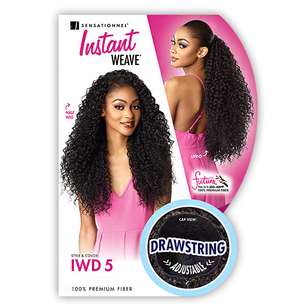 Sensationnel Synthetic Half Wig Instant Weave Drawstring Cap IWD 5 ...
