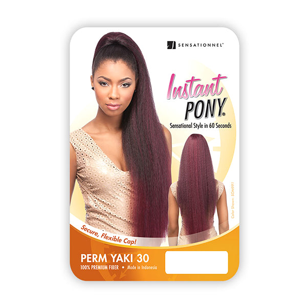 Sensationnel Synthetic Ponytail Instant Pony - NATURAL PERM YAKI 30 ...