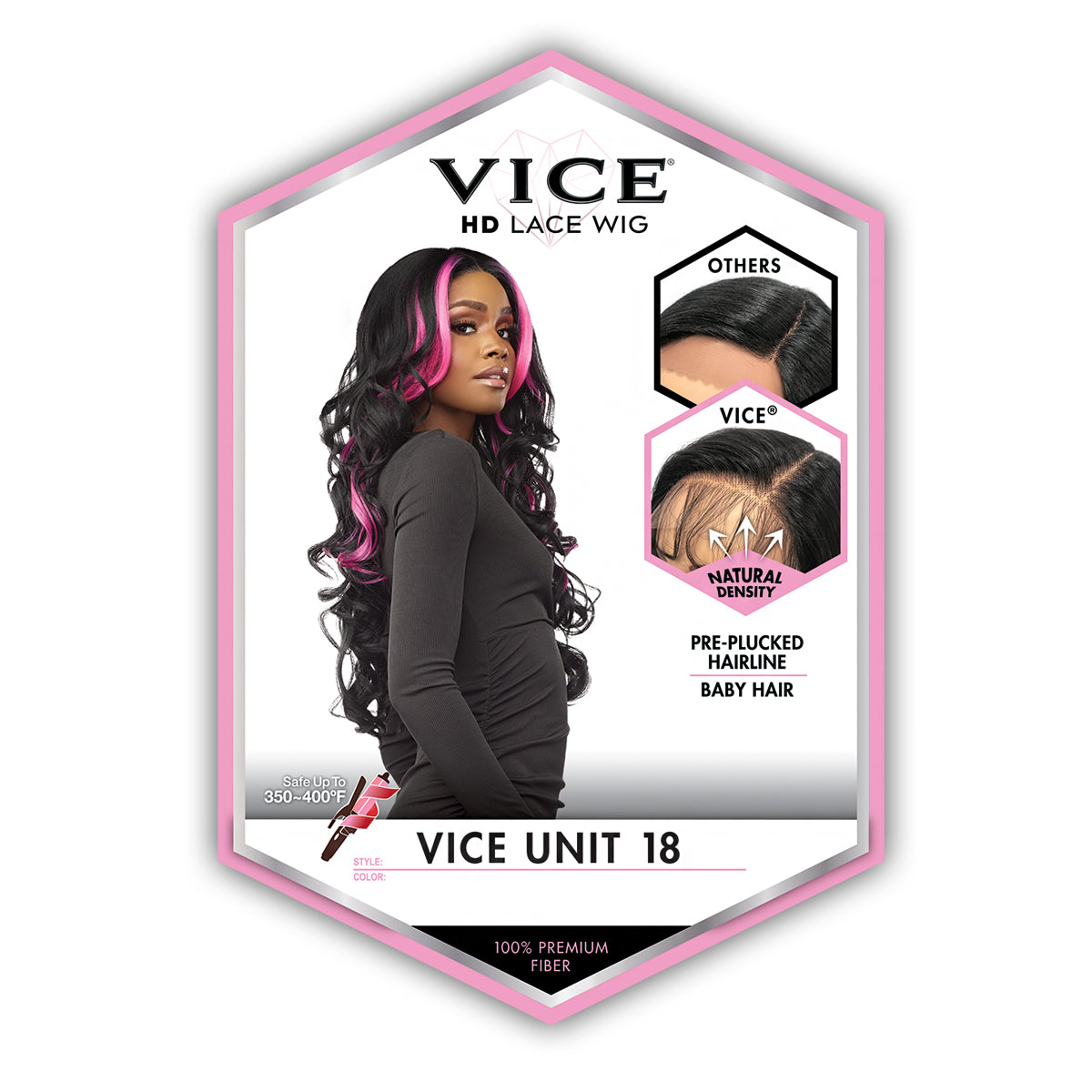 Sensationnel Synthetic Hair Vice HD Lace Front Wig - VICE UNIT 18 :: WigTypes.com